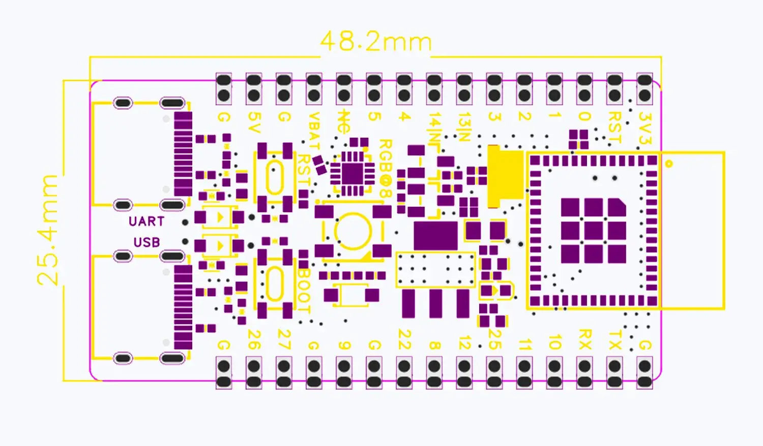 Weact Esp32 H2 Iot Development Kit Bluetooth Zigbee Thread Matter