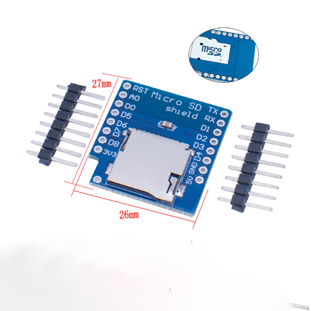 Micro SD Card Shield For Wemos D1 Mini WiFi Arduino ESP8266 ESP32